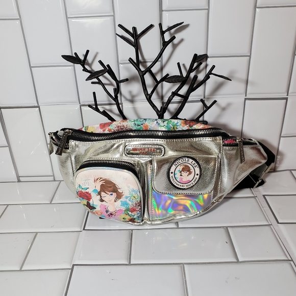 Nicole Lee | Bags | Nicole Lee Silver Iridescent Fanny Pack | Poshmark